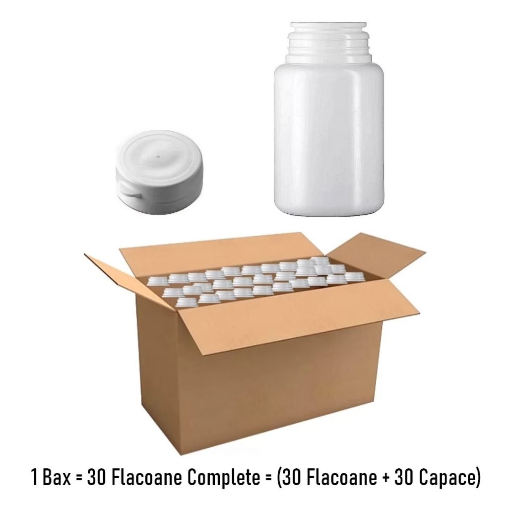 FLACOANE FARMACEUTICE HDPE / 100 ML | BAX: 30 BUC - www.capsulex.ro